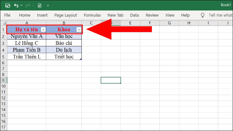 Phím tắt filter trong Excel: 9 thủ thuật không thể bỏ qua