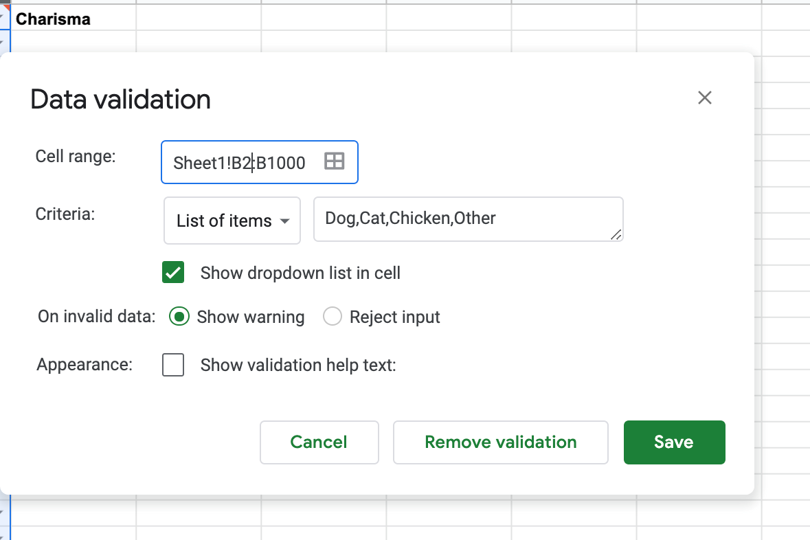 Data Validation trong Google Sheets: Hướng dẫn chi tiết cách dùng