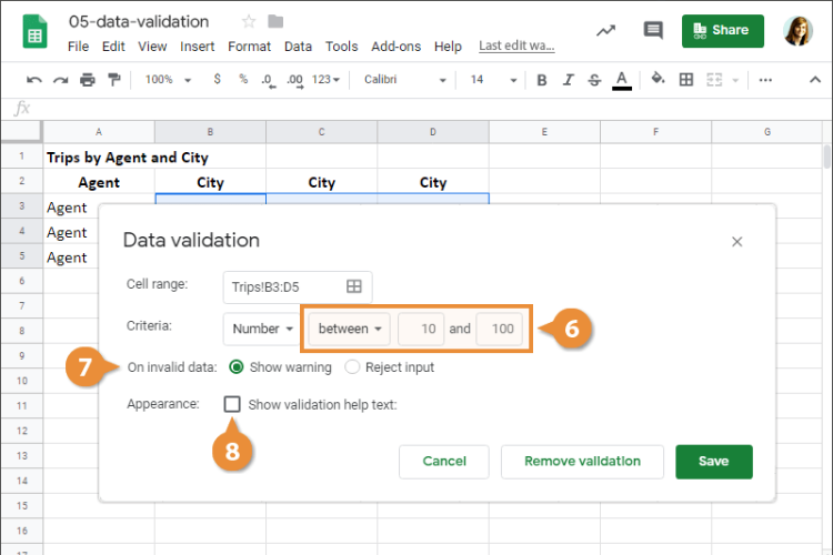 Data Validation trong Google Sheets: Hướng dẫn chi tiết cách dùng