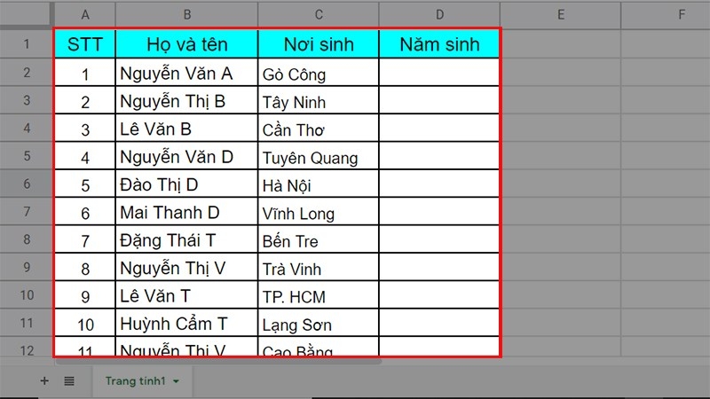 Data Validation trong Google Sheets: Hướng dẫn chi tiết cách dùng