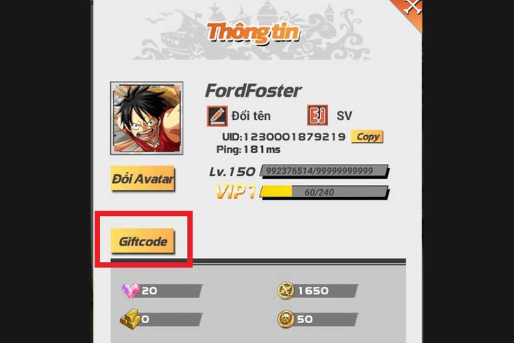 Chớp ngay bộ code Haki Sức Mạnh Bí Ẩn cực cháy