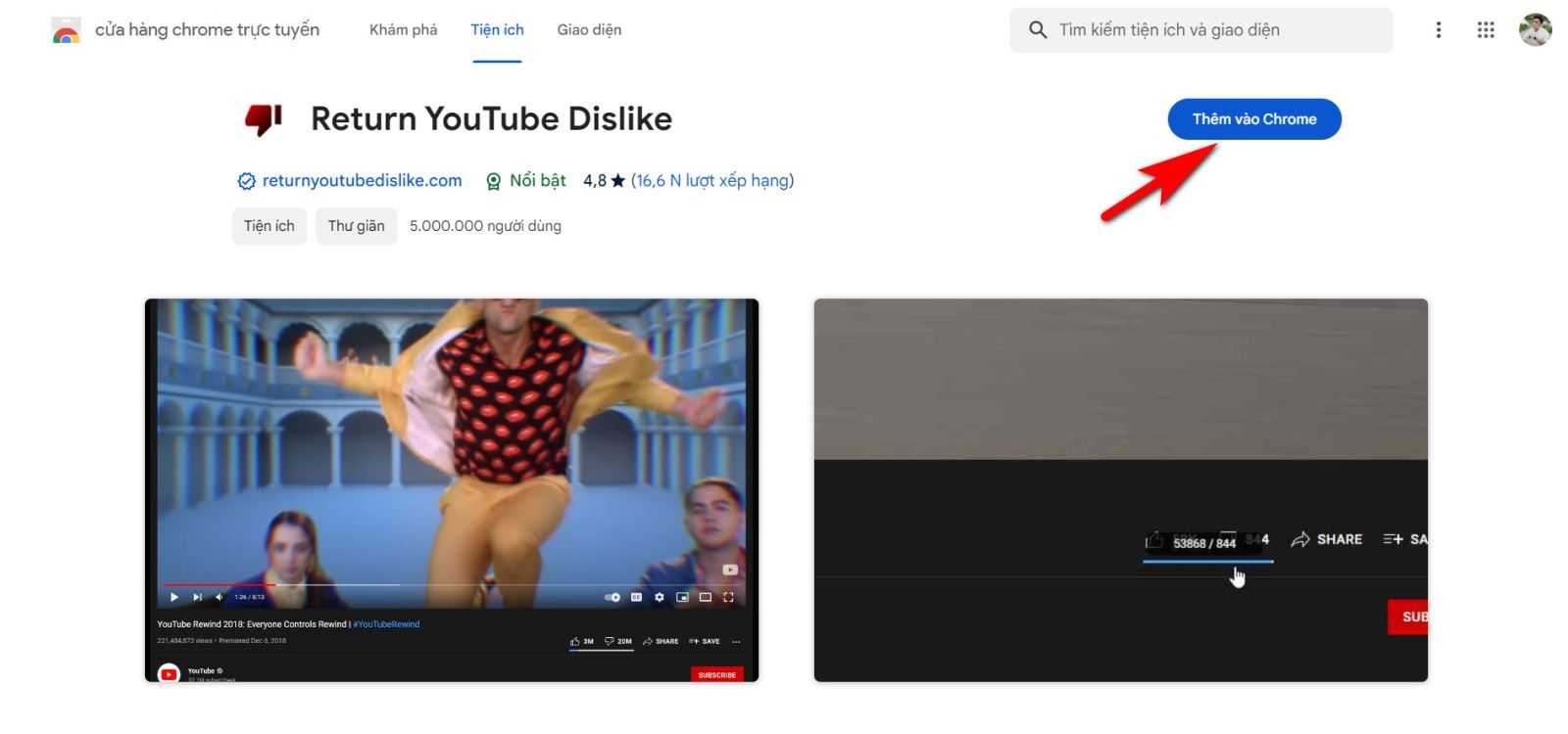 Hướng dẫn chi tiết cách xem lượt dislike trên YouTube