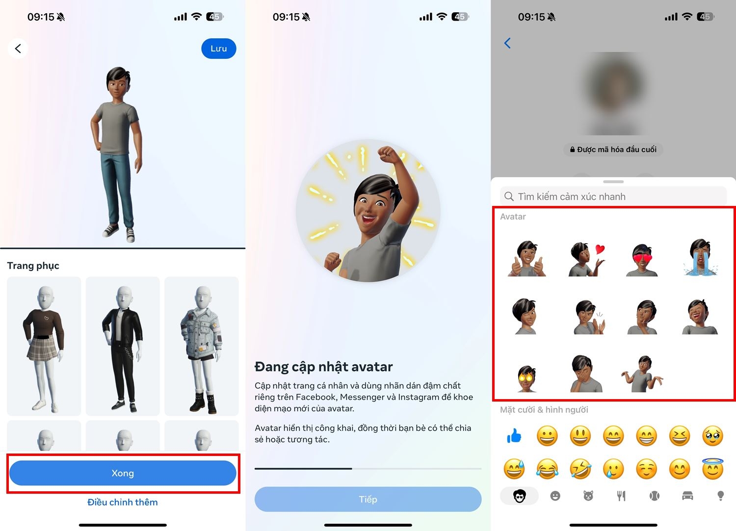 Cách sử dụng avatar làm biểu tượng cảm xúc nhanh trên Messenger
