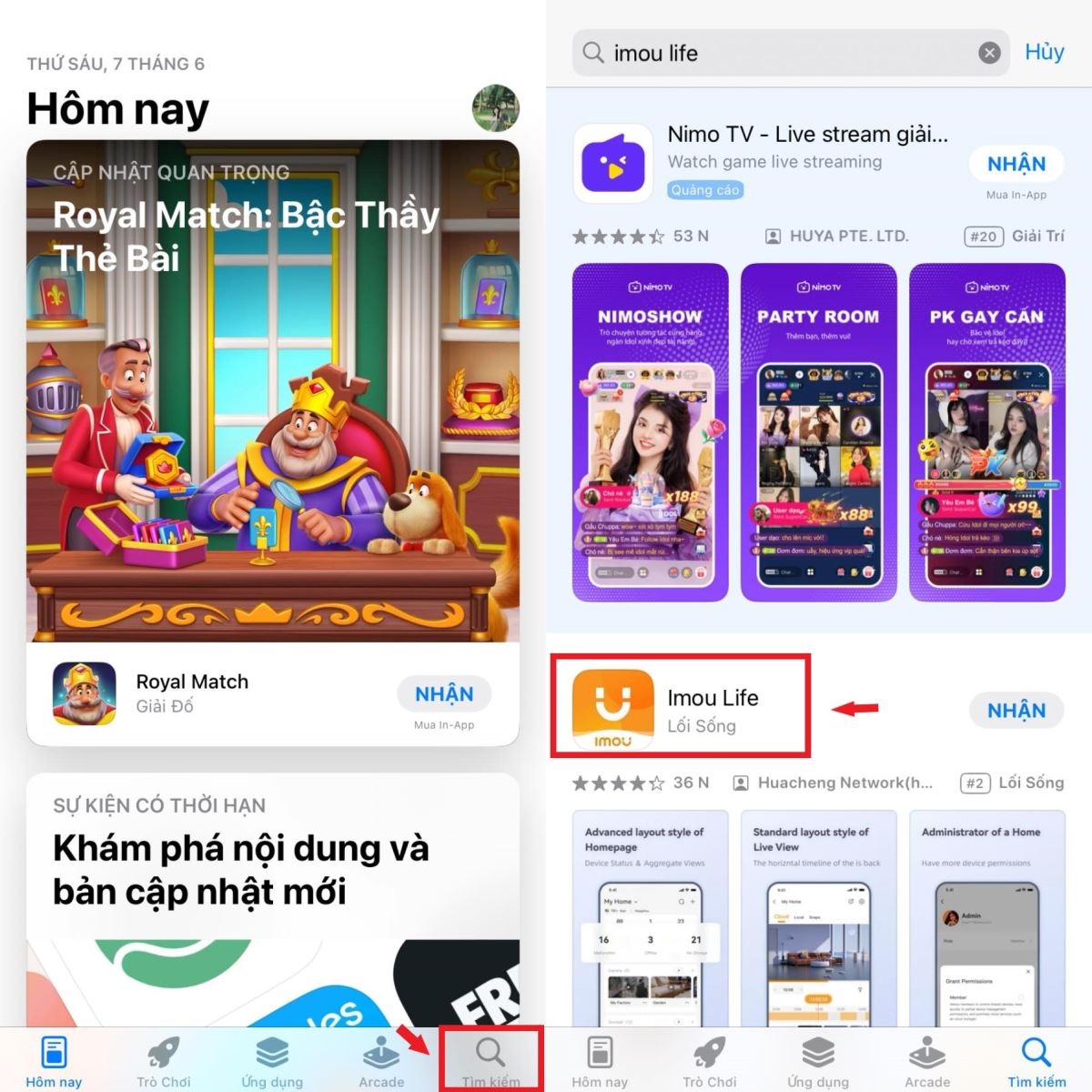 Imou Life: Điều khiển thiết bị để bảo mật an ninh gia đình