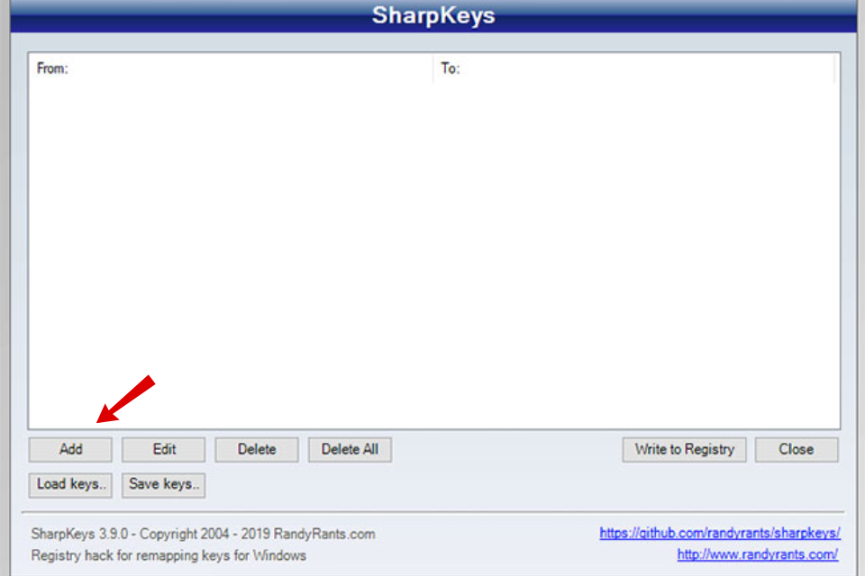 Hướng dẫn sử dụng phần mềm SharpKeys để ánh xạ lại bàn phím