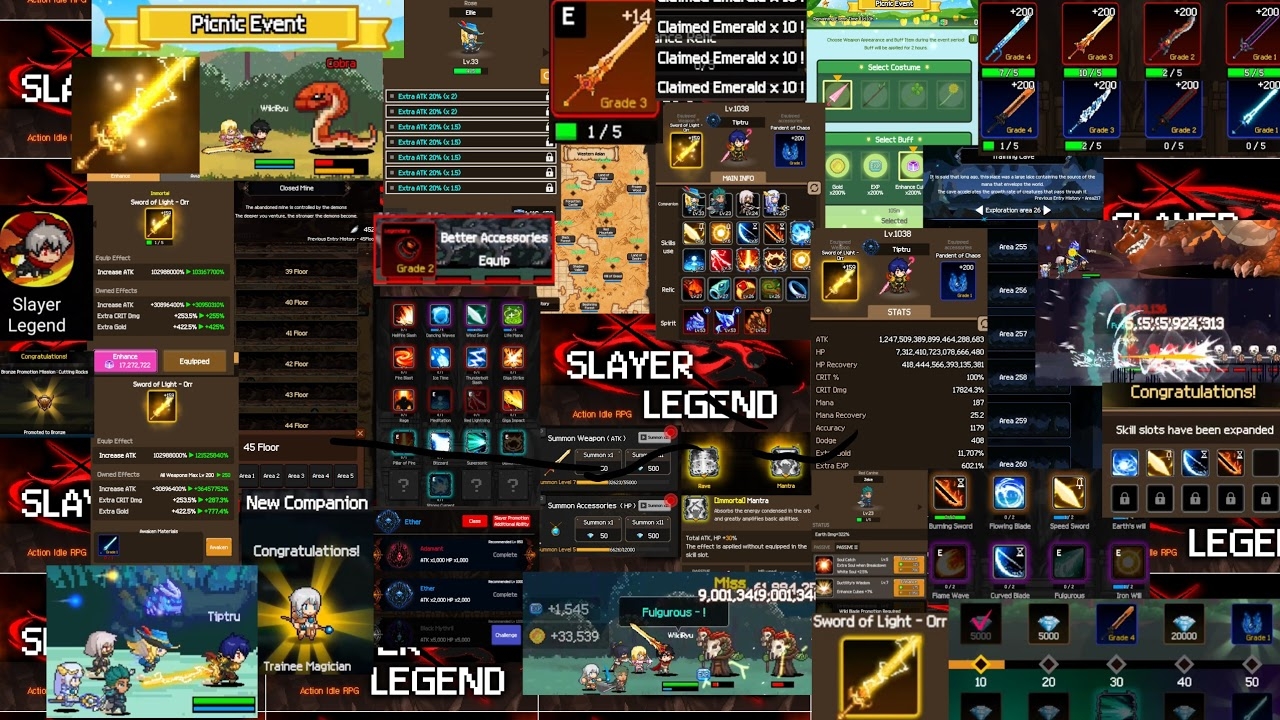 Slayer Legend - game nhập vai idle với đồ hoạ pixel đầy hoài niệm