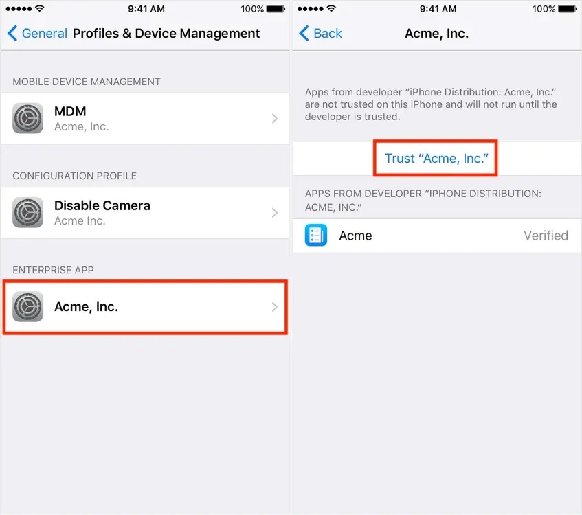Hướng dẫn cách để bật tin cậy iPhone đối với các ứng dụng