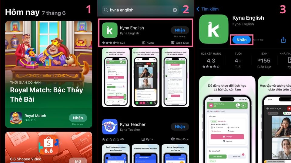 Kyna English - Ứng dụng giúp bé học tiếng Anh toàn diện