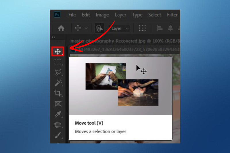 Hướng dẫn copy layer trong Photoshop, lấy màu và lưu màu đơn giản