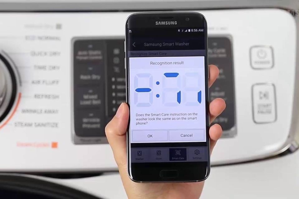 Cách dùng tính năng Smart Care trên máy giặt Samsung hiệu quả