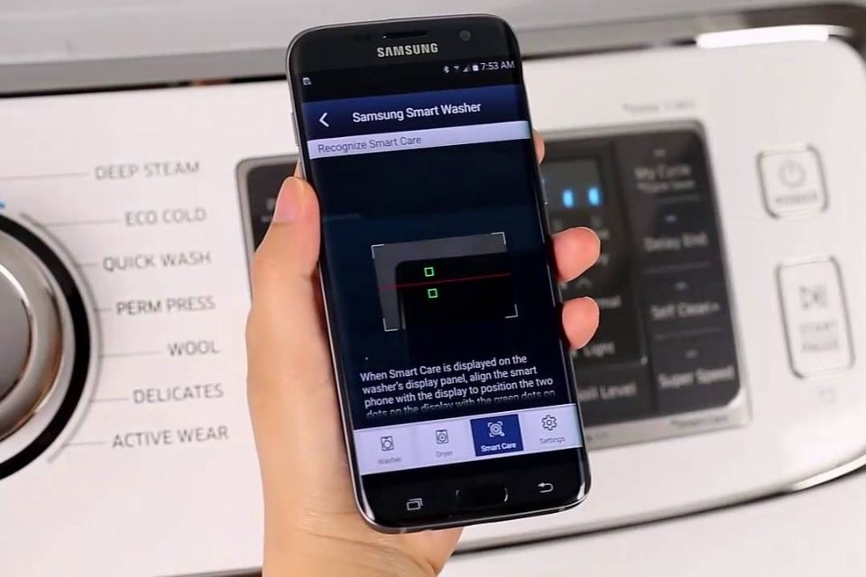 Cách dùng tính năng Smart Care trên máy giặt Samsung hiệu quả