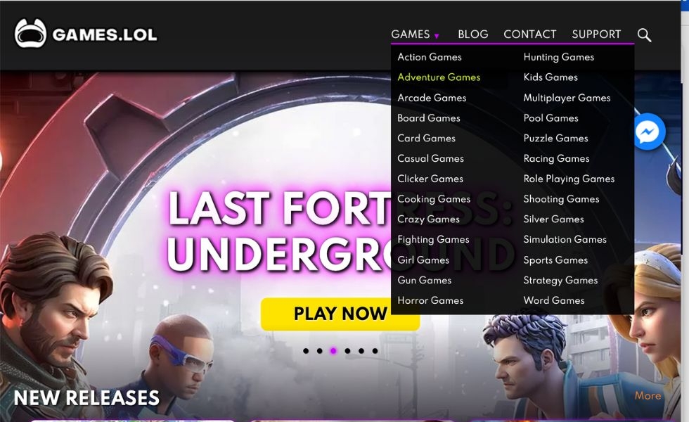 GamesLOL - Trình duyệt tải game online cho PC miễn phí, đơn giản