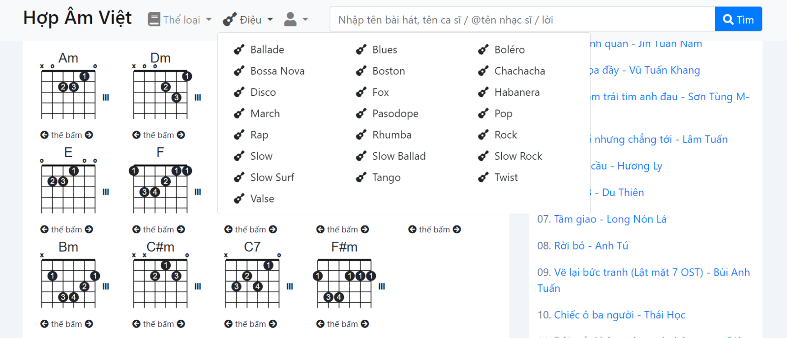Hợp Âm Việt: Nguồn tài nguyên hợp âm phong phú và chuẩn xác