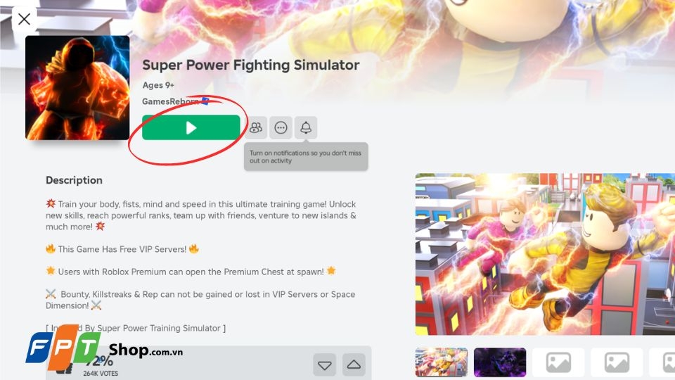 Code Super Power Fighting Simulator mới nhất tháng 1/2025