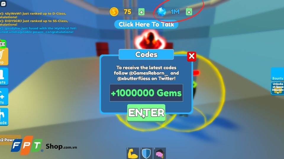 Code Super Power Fighting Simulator mới nhất tháng 1/2025