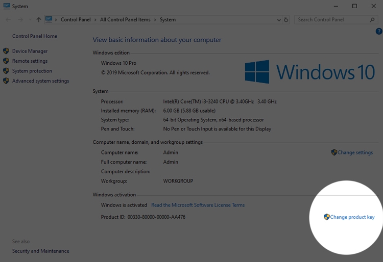 Hướng dẫn cách update Product Key cho Win 10 mới nhất