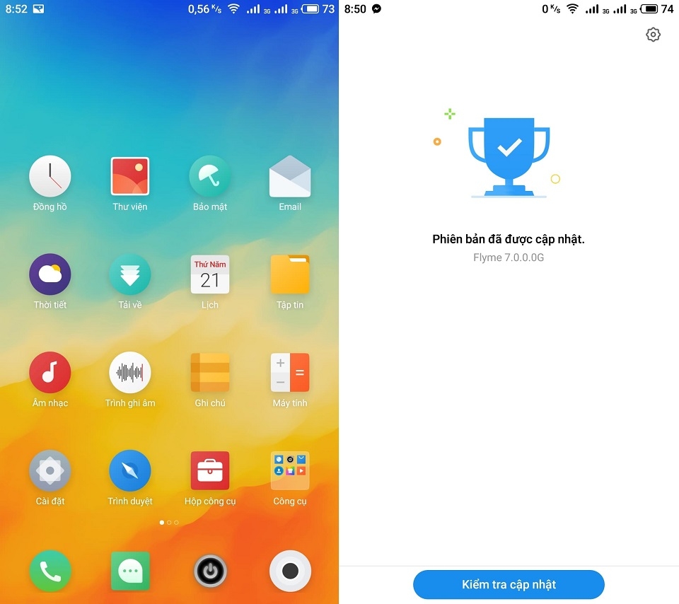 Hướng dẫn cập nhật Flyme OS 7 chính thức cho smartphone Meizu