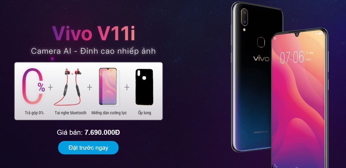 Đây là những lý do nên mua Vivo V11i: Camera kép AI…