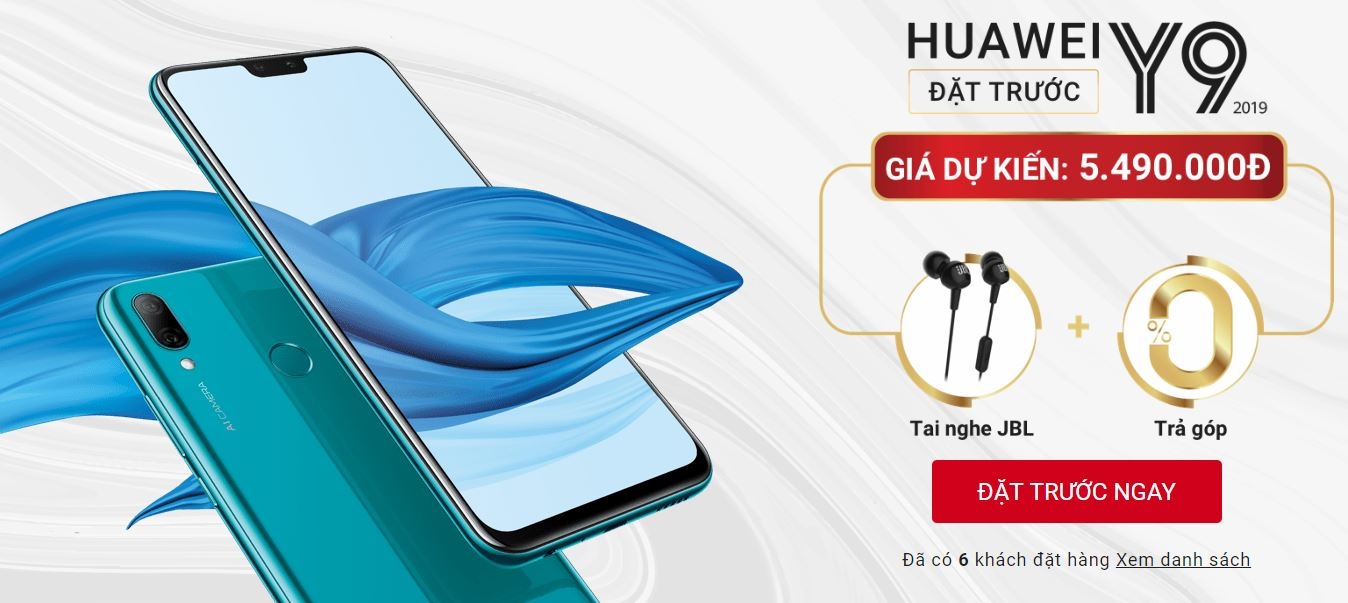 FPT Shop chính thức mở đặt hàng Huawei Y9 2019