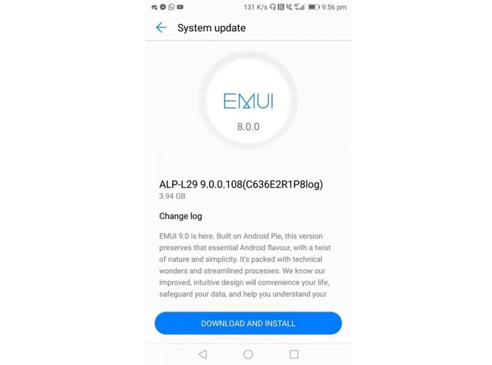Android Pie bắt đầu đến với Huawei Mate 10