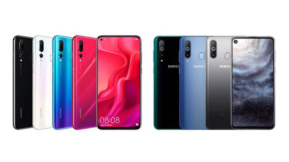 So sánh thông số kỹ thuật Samsung Galaxy A8s và Huawei Nova 4