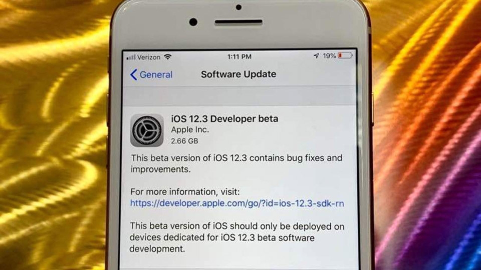 Apple bất ngờ phát hành bản cập nhật iOS 12.3 beta 1