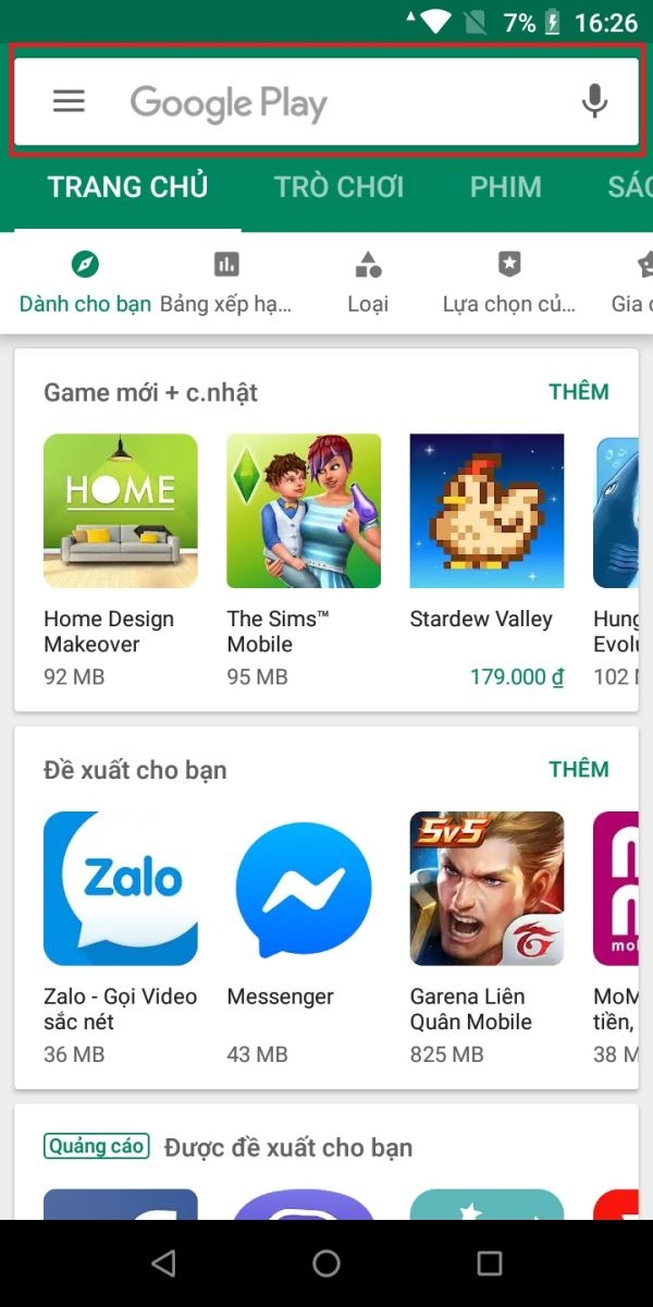 Hướng dẫn tải ứng dụng từ CH Play trên Wiko View Max