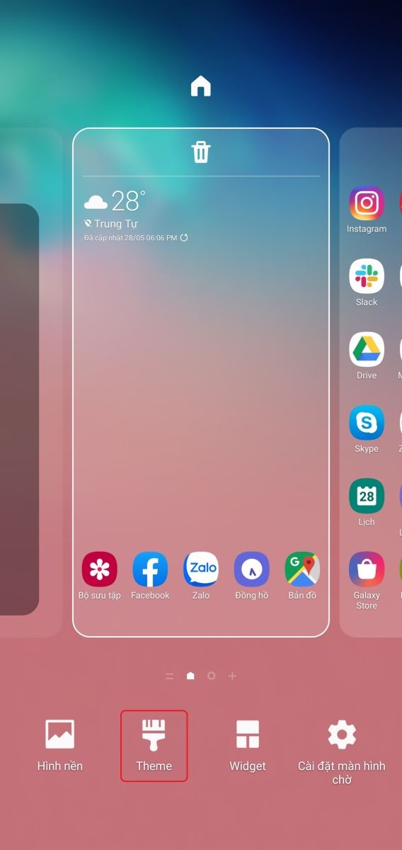 Hướng dẫn thay đổi Theme trên Samsung Galaxy S10