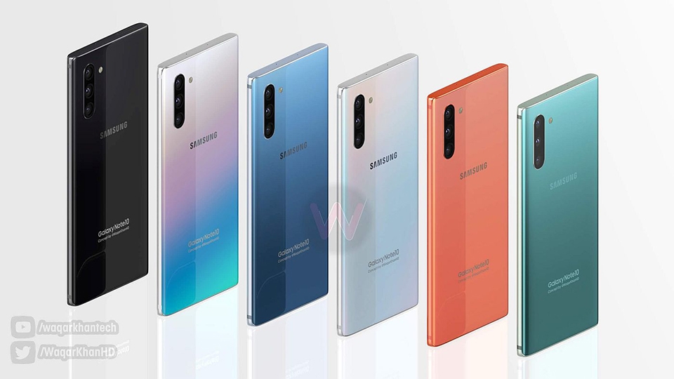 Mời ngắm thiết kế tuyệt đẹp của Galaxy Note 10 qua video render
