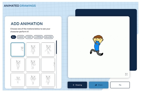 Animated Drawings: Biến bản phác thảo thành hình ảnh động
