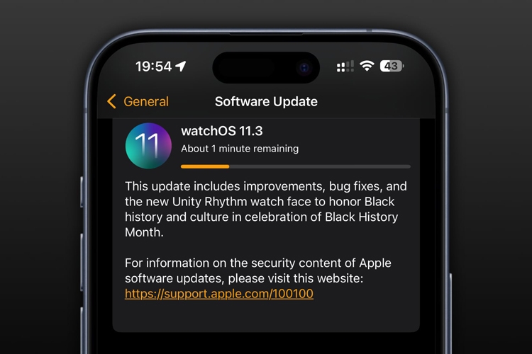 Apple phát hành watchOS 11.3: Giới thiệu mặt đồng hồ Unity Rhythm và ...