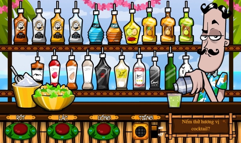 Bartender The Right Mix: Game sáng chế các loại cocktail hấp dẫn