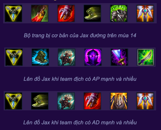 Làm thế nào để build Jax mùa 14 hiệu quả? Hướng dẫn chi tiết từ bảng ngọc đến trang bị