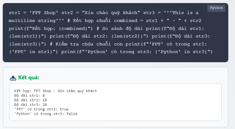 Tìm hiểu các kiểu dữ liệu trong Python và cách khai báo