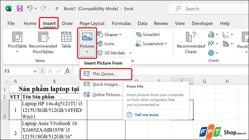 Cách chèn ảnh vào Excel vừa ô: Hướng dẫn chi tiết cho người mới bắt đầu