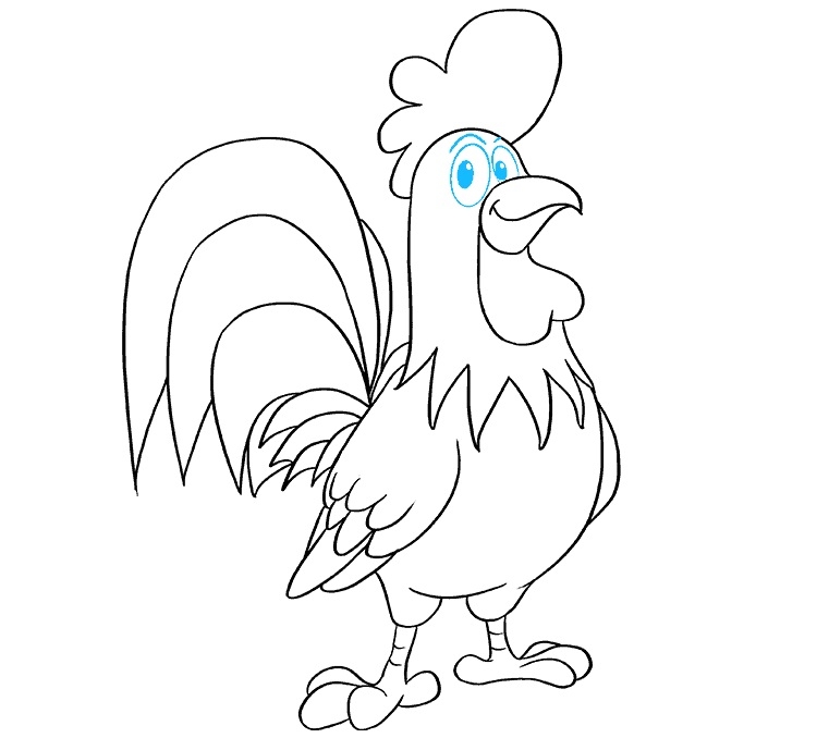 Tổng hợp những cách vẽ con gà trống, gà mái, gà con đơn giản nhất