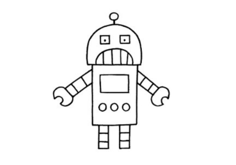 Cách vẽ robot đơn giản, dễ vẽ giúp bé phát triển khả năng hội họa