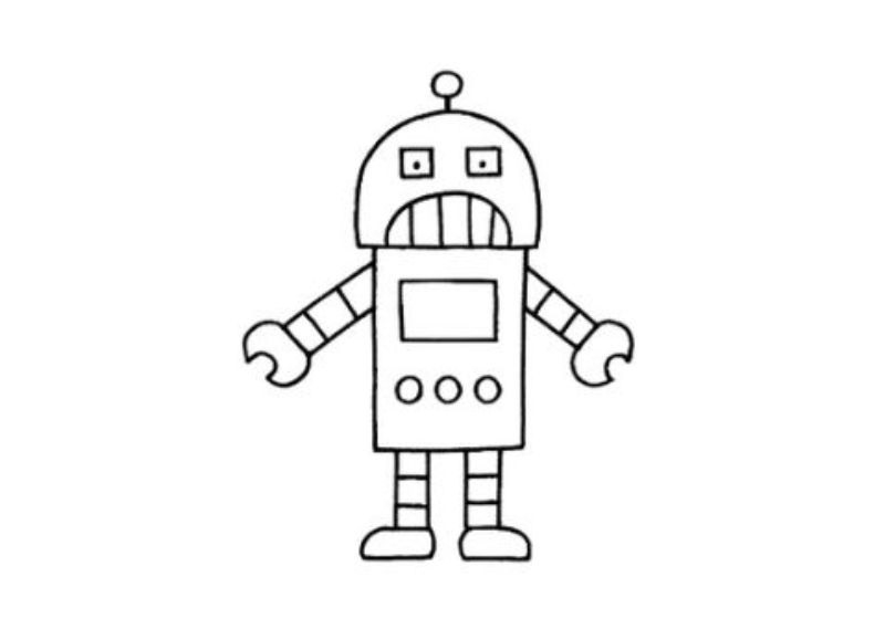 Cách vẽ robot đơn giản, dễ vẽ giúp bé phát triển khả năng hội họa