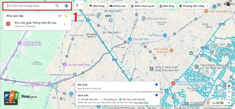 Cách xem độ cao trên Google Maps bằng điện thoại và máy tính