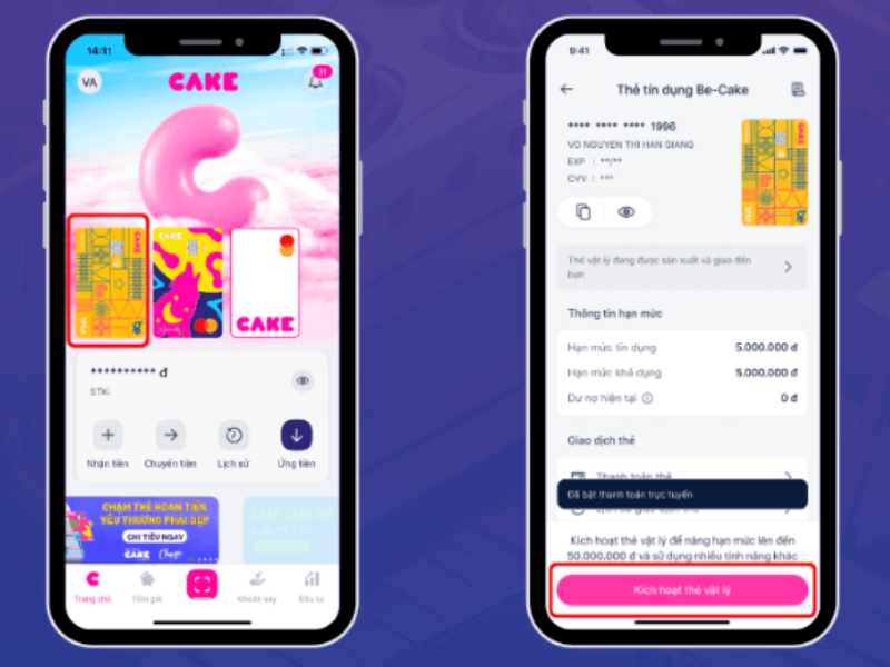 Cake Bank: Ngân hàng số tiện ích cho người dùng hiện đại