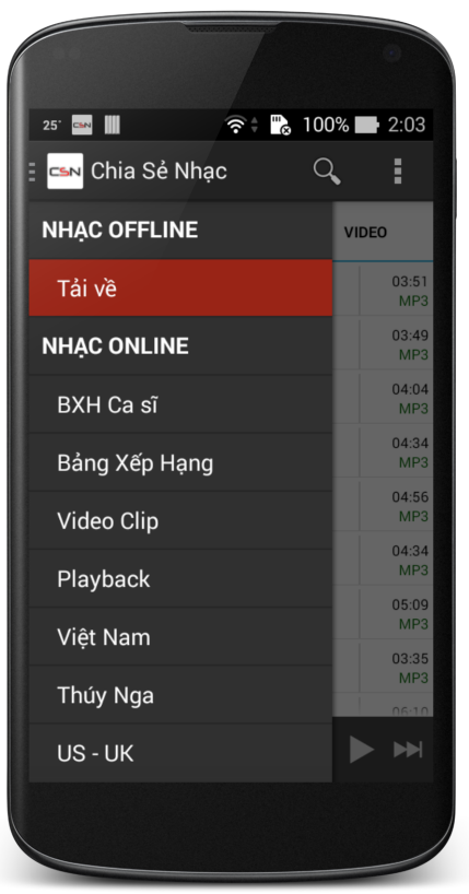 ChiaSeNhac: Nền tảng nghe nhạc trực tuyến chất lượng cao