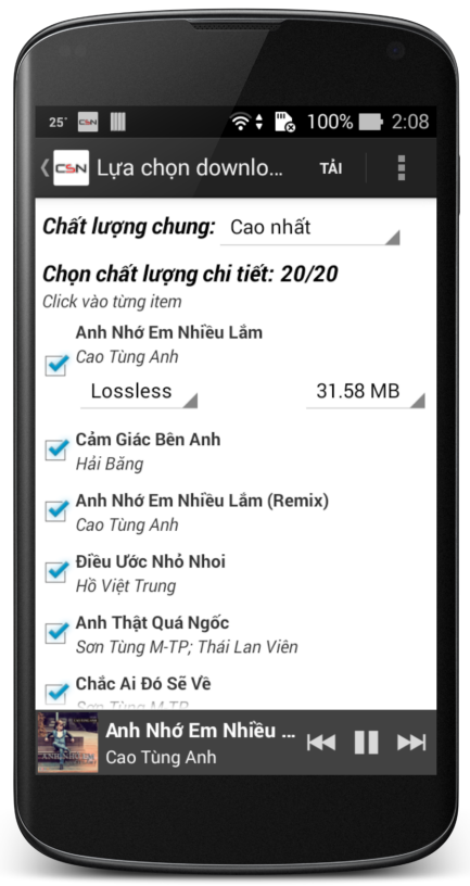 ChiaSeNhac: Nền tảng nghe nhạc trực tuyến chất lượng cao