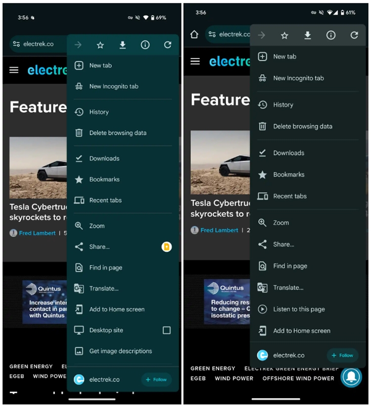 Chrome 136 cho Android tinh chỉnh giao diện đơn giản hơn với thiết kế nhất quán