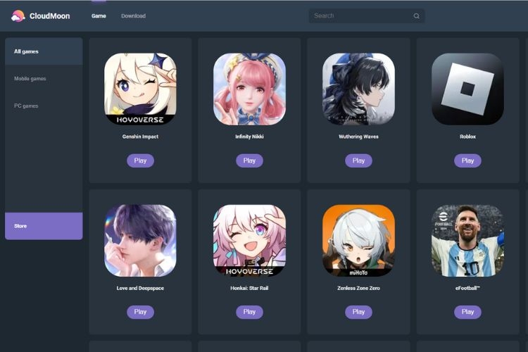 CloudMoon: Chơi game mượt mà không cần lo lắng về cấu hình máy