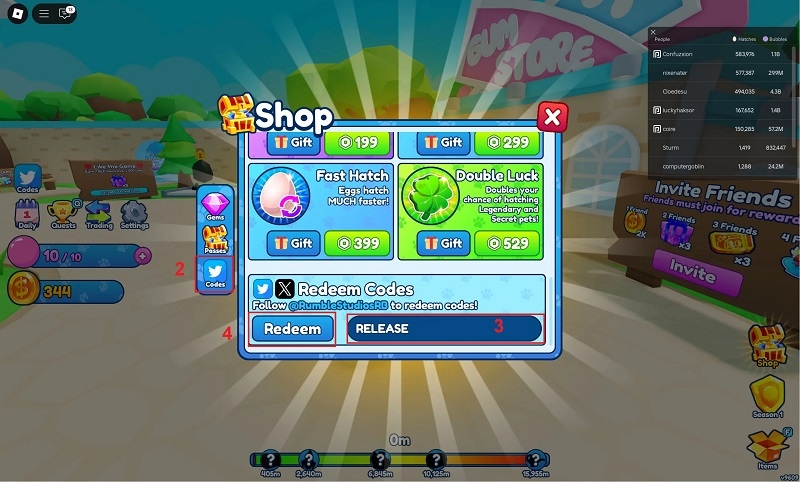 Thu thập code Bubble Gum Simulator Infinity mới nhất tháng 7/2025