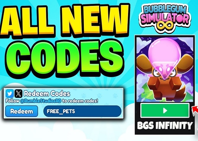 Code Bubble Gum Simulator Infinity mới nhất 2026
