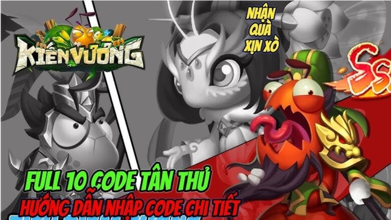 Trọn bộ code Kiến Vương 3Q Mobile mới nhất 2025 và cách nhập