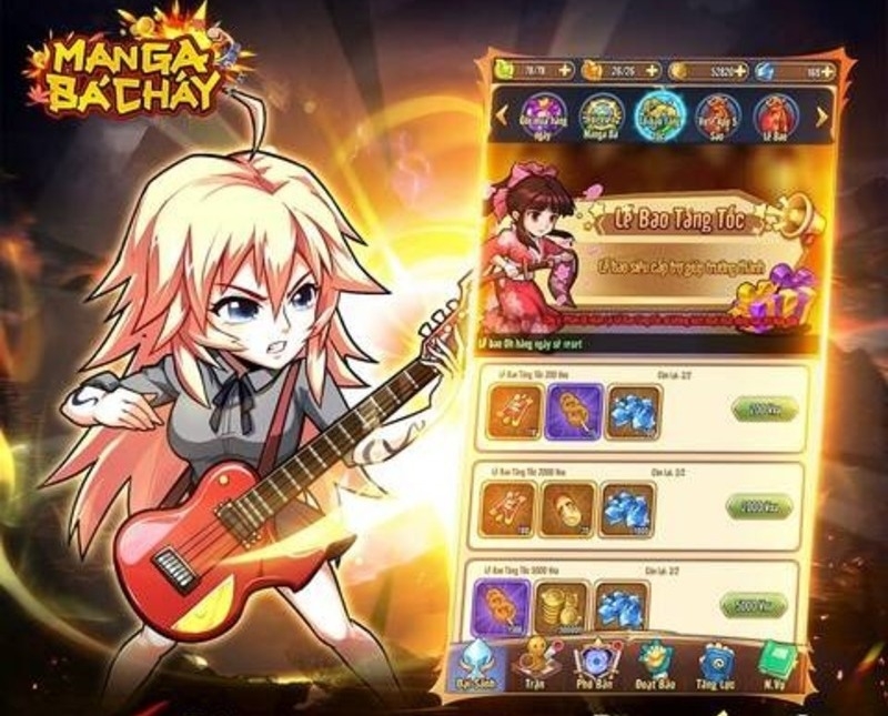 Code Manga Bá Cháy mới nhất tháng 12/2025 nhận quà giá trị