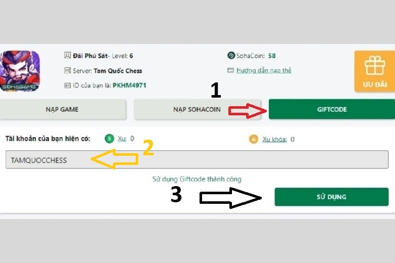 Code Siêu Sao Tam Quốc: Tổng hợp code mới nhất và cách nhập