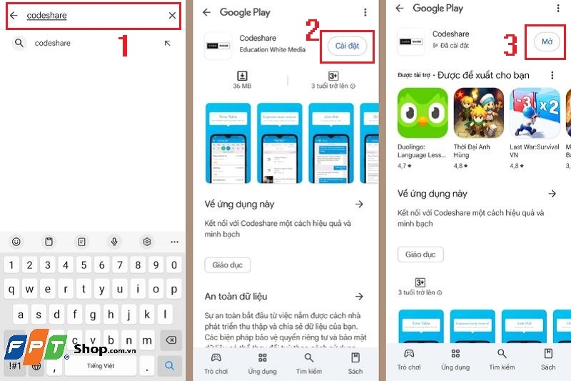 Tải Codeshare: Ứng dụng học trực tuyến hỗ trợ lớp livestream, gửi bài tập